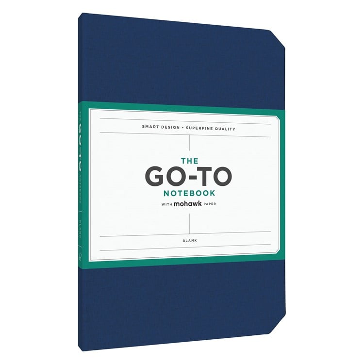 Go-To Notebook with Mohawk Paper, Midnight Blue Blank | Simblist Group