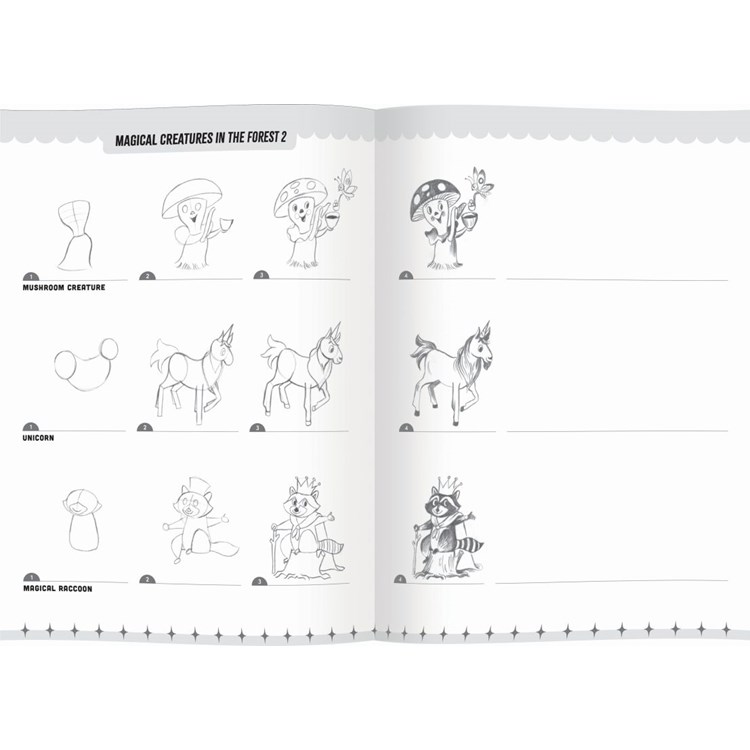 Learn to Draw Magical Creatures w/stickers | Simblist Group