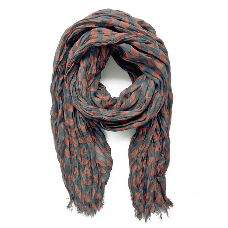 Cotton Scarf - Cheetah Black/Chocolate | Simblist Group