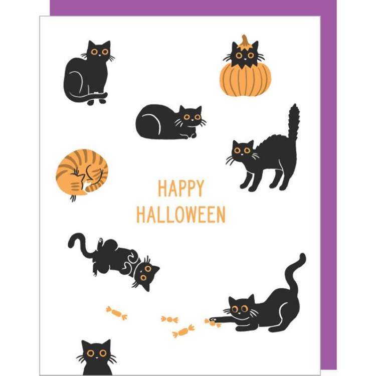 Scardey Cats Halloween Card | Simblist Group