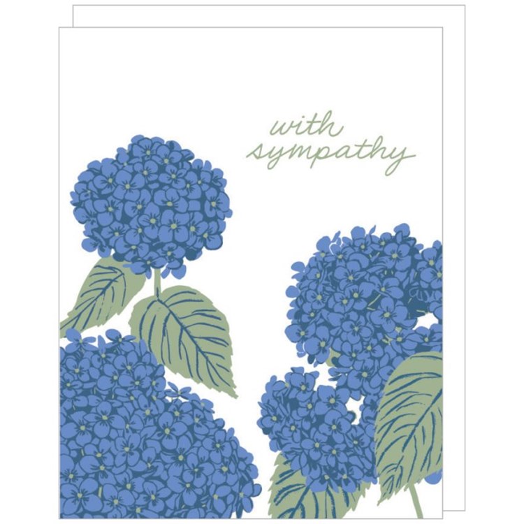 Blue Hydrangea Sympathy Card | Simblist Group