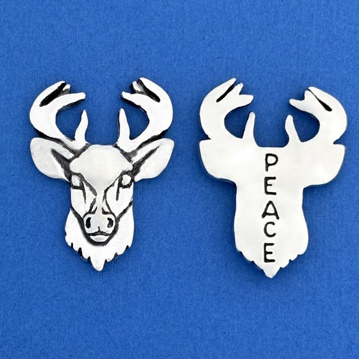 Deer Head Shape/Peace Coin | Simblist Group