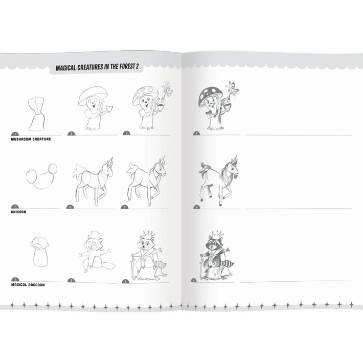 Learn to Draw Magical Creatures w/stickers | Simblist Group