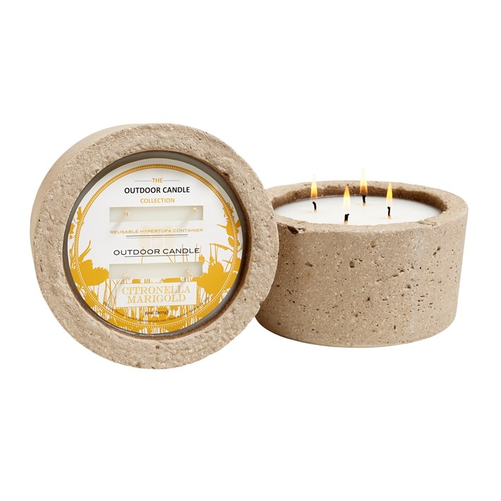 MARIGOLD CITRONELLA CANDLE IN POT 32oz CTN. 2 | Simblist Group