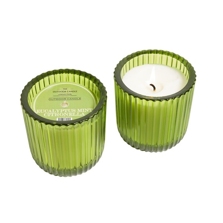 CITRONELLA EUCALYPTUS MINT GLASS CANDLE 8oz CTN.6 | Simblist Group