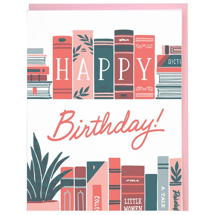 Bookshelf Birthday Card | Simblist Group