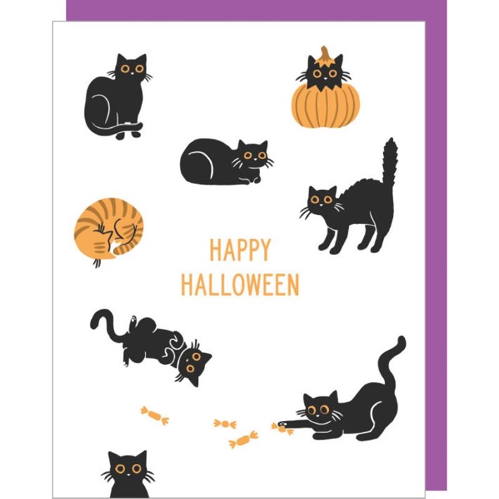 Scardey Cats Halloween Card | Simblist Group
